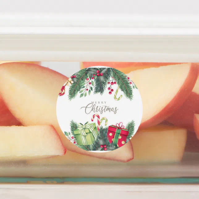 Merry Christmas Labels | Zazzle