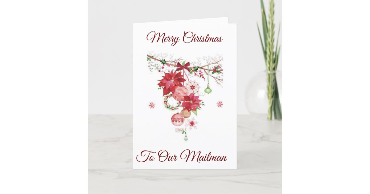 MERRY CHRISTMAS ***MAILMAN*** HOLIDAY CARD | Zazzle