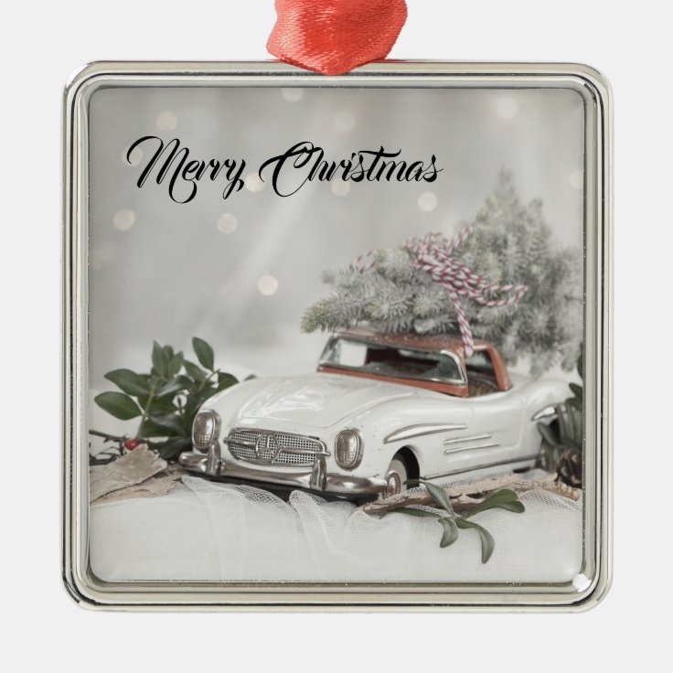 Merry Christmas Mercedes Benz Ornament | Zazzle