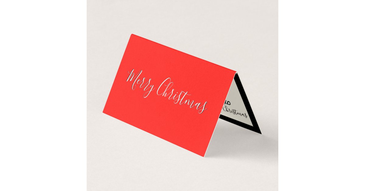 Merry Christmas Mini cards personalize custom note | Zazzle