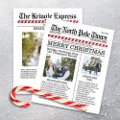 Merry Christmas Multi Photo Fun North Pole News Flyer | Zazzle