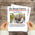 Merry Christmas Multi Photo Fun North Pole News Flyer | Zazzle