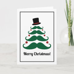 Mustache Christmas Cards | Zazzle - 100% Satisfaction Guaranteed!