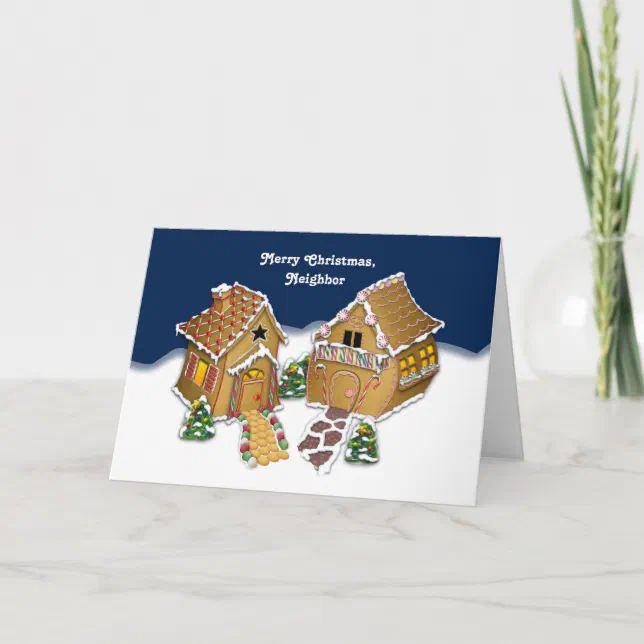 Merry Christmas Neighbor Holiday Card | Zazzle
