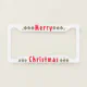 Merry Christmas on a Personalized Customized License Plate Frame | Zazzle