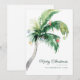 Merry Christmas Palm Tree Tropical Coast Holiday Card | Zazzle