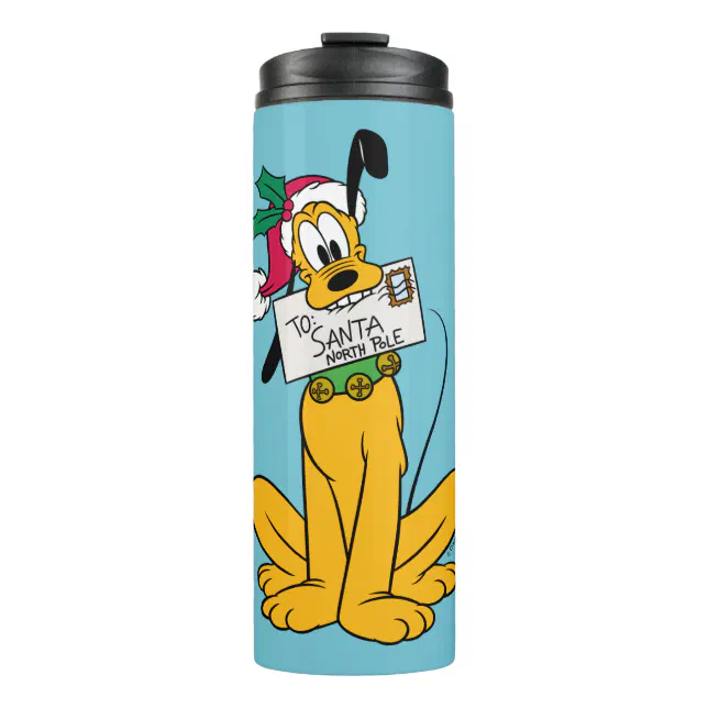 Merry Christmas | Pluto Santa Claus Thermal Tumbler | Zazzle