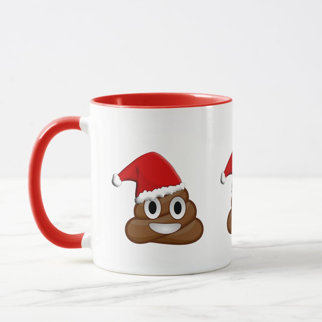 Merry Christmas poop emoji Mug | Zazzle