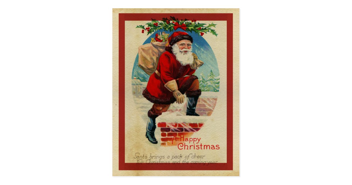 Merry Christmas Postcard | Zazzle.com