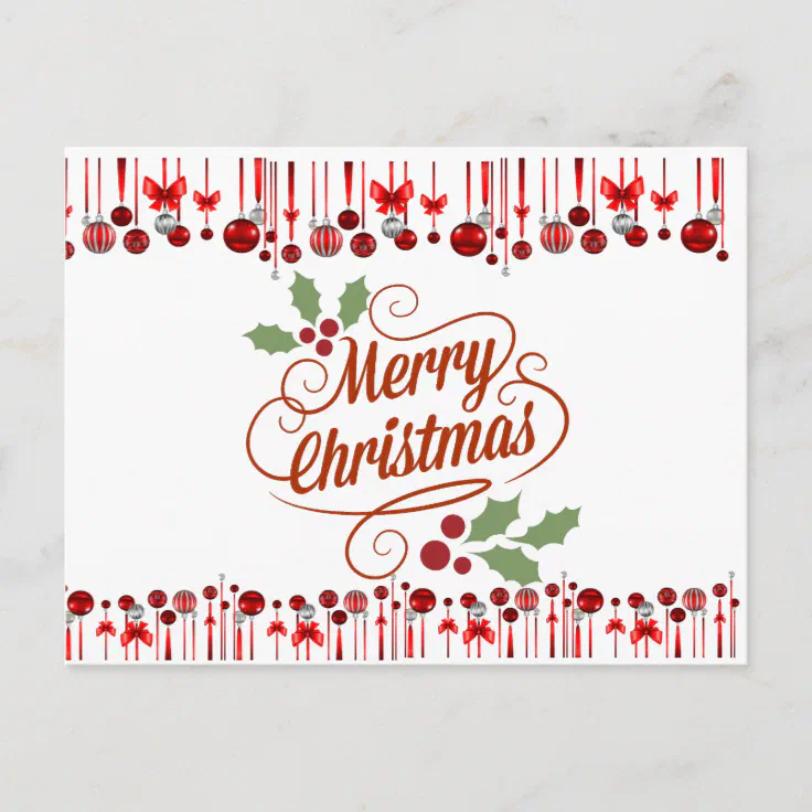 merry Christmas Postcard | Zazzle