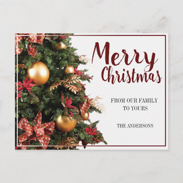 Merry Christmas Postcard | Zazzle