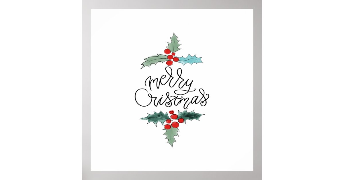Merry Christmas Poster | Zazzle