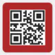 Merry Christmas QR Code On Red Square Sticker | Zazzle