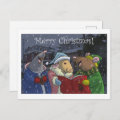 Merry Christmas Rat Postcard | Zazzle
