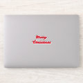 Merry Christmas Red Cursive Sticker | Zazzle