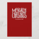 Merry Christmas red Dinner Menu | Zazzle