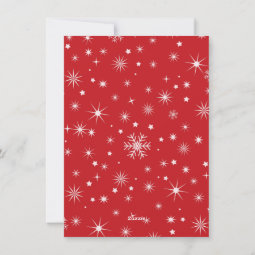 Merry Christmas Red Hand Lettered Script Photo Holiday Card | Zazzle