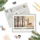 Merry Christmas Reindeer Forest Postage Stamp Foil Holiday Postcard ...