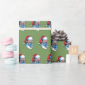 Merry Christmas Santa Claus Face Mask Wrapping Paper | Zazzle