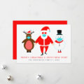 Merry Christmas Santa Face Mask Holiday Card | Zazzle