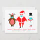 Merry Christmas Santa Face Mask Holiday Card | Zazzle