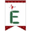 Merry Christmas Santa Pine Needles - Bunting Flags | Zazzle