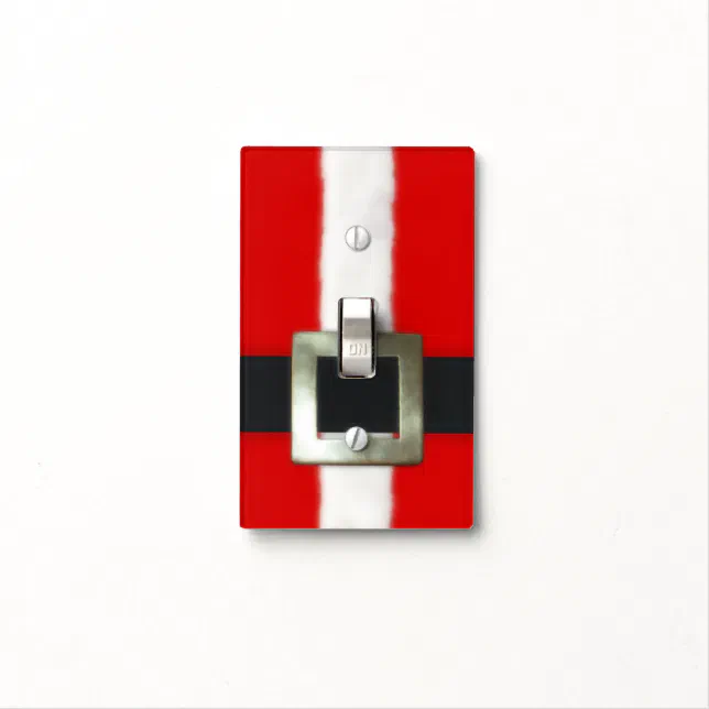 Merry Christmas Santa Suit Light Switch Cover | Zazzle