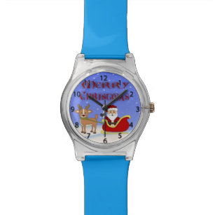 Santa Wrist Watches | Zazzle