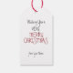 Merry Christmas Silver Bells Festive Gift Tags | Zazzle