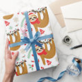 Merry Christmas Sloth | Holidays Wrapping Paper | Zazzle