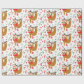 Merry Christmas Sloth | Holidays Wrapping Paper | Zazzle