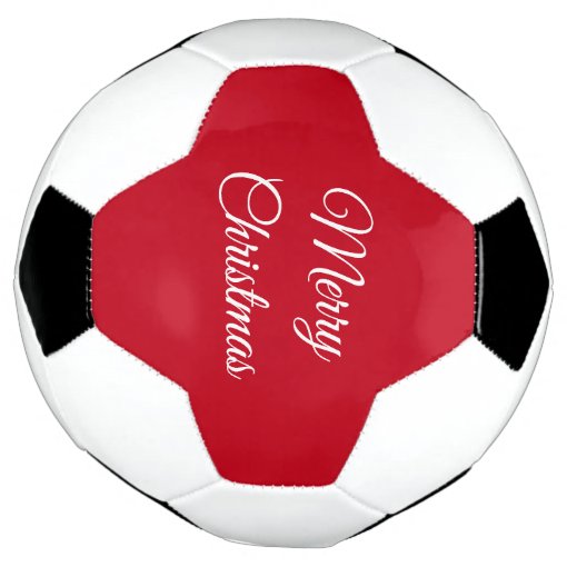 Merry Christmas Soccer Ball | Zazzle