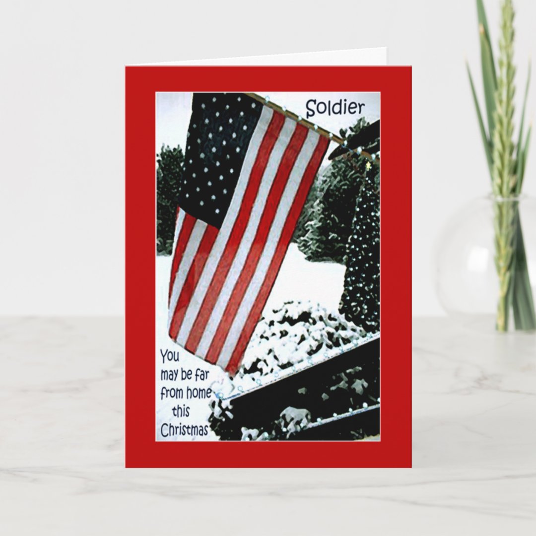 Merry Christmas Soldier Card | Zazzle