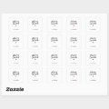 Merry Christmas Square Sticker | Zazzle