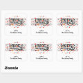 Merry Christmas Square Sticker | Zazzle