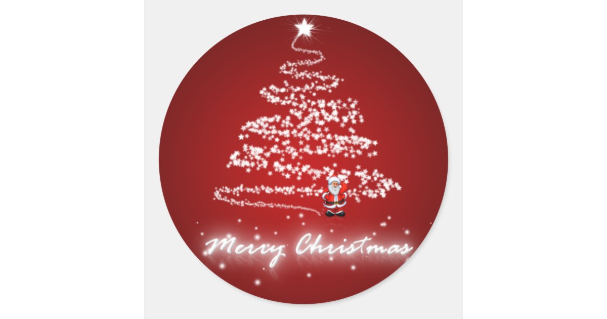 Merry Christmas Sticker | Zazzle