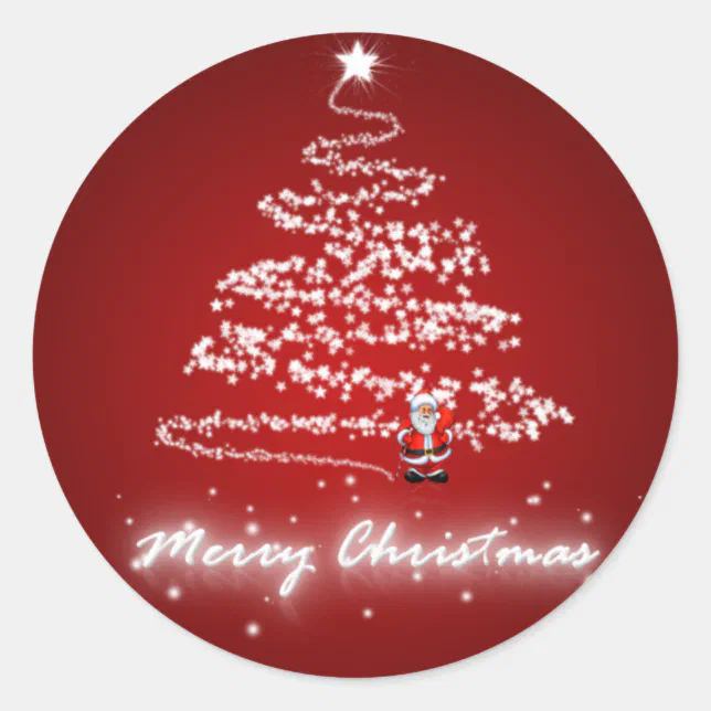 Merry Christmas Sticker | Zazzle