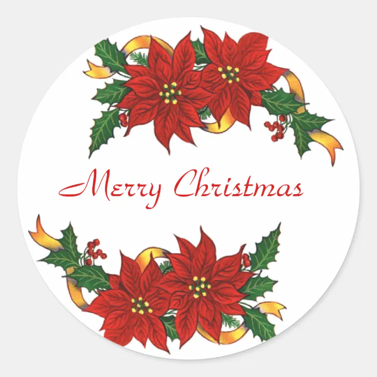 Merry Christmas STICKERS | Zazzle