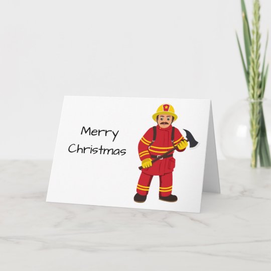 *MERRY CHRISTMAS* TO MY ***FAVORITE FIREMAN*** CARD | Zazzle.com