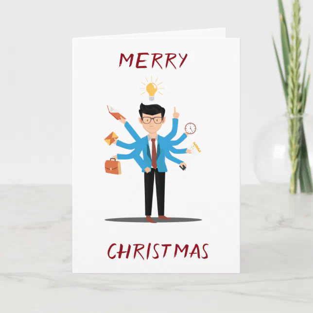 *MERRY CHRISTMAS* TO MY ***HARD WORKING HUSBAND*** HOLIDAY CARD | Zazzle