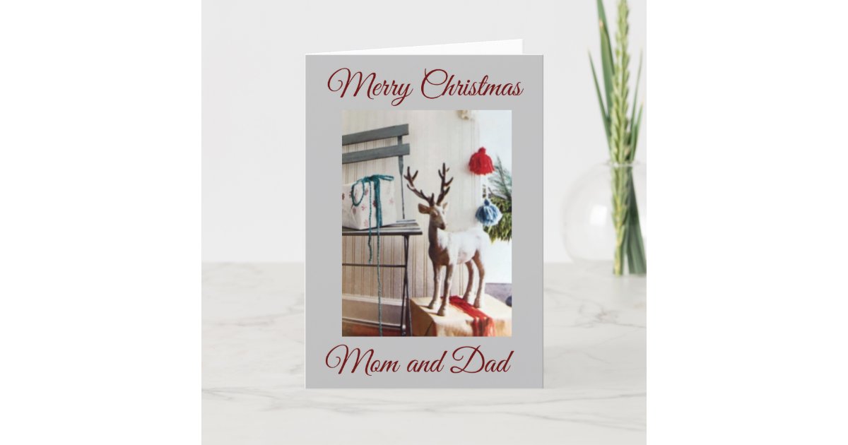 MERRY CHRISTMAS TO **MY PARENTS** HOLIDAY CARD | Zazzle