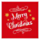 Merry Christmas Typography Light Red White Poster | Zazzle