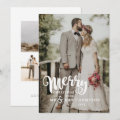 Merry Christmas | Wedding Photo Christmas Card | Zazzle