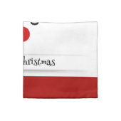 Merry Christmas Winking Reindeer Cloth Napkin | Zazzle