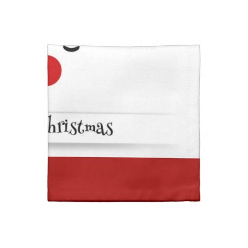 Merry Christmas Winking Reindeer Cloth Napkin | Zazzle