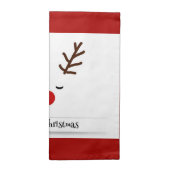 Merry Christmas Winking Reindeer Cloth Napkin | Zazzle