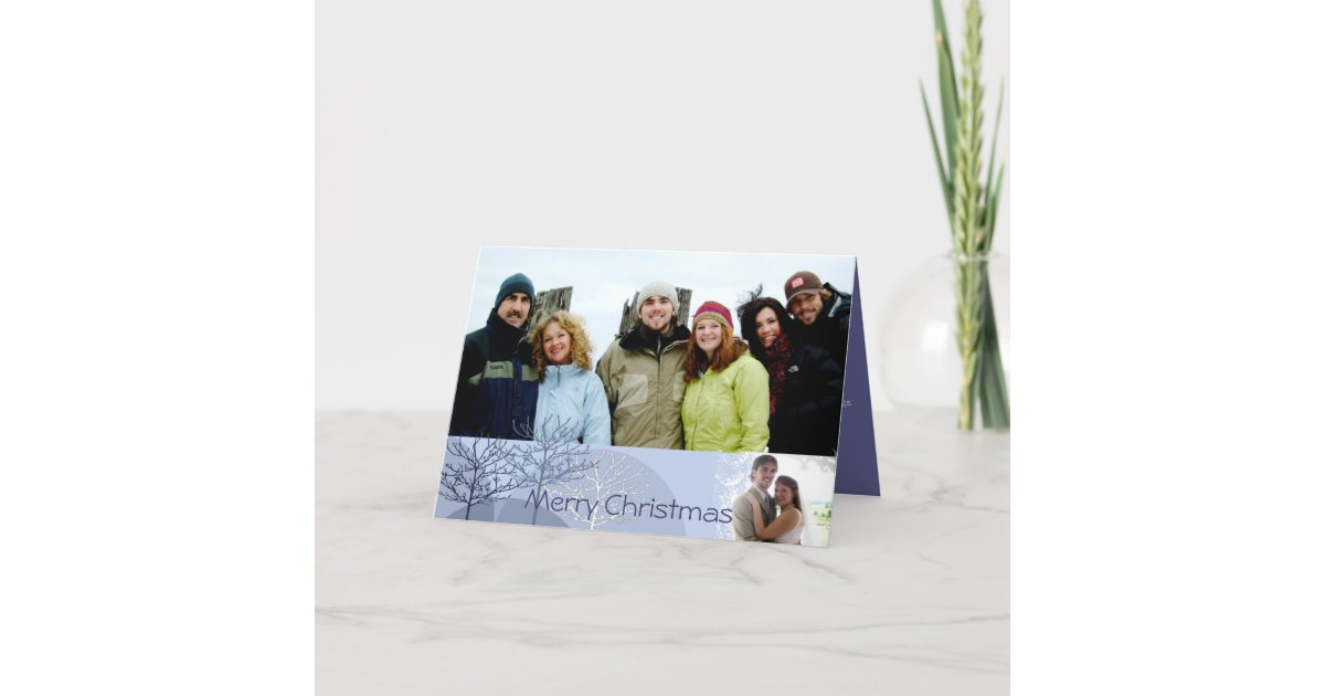 Merry Christmas with Your Christmas Letter Inside Holiday Card | Zazzle