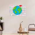 Merry Christmas World Languages Poster | Zazzle