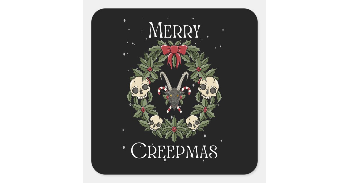 Merry Creepmas Sticker | Zazzle