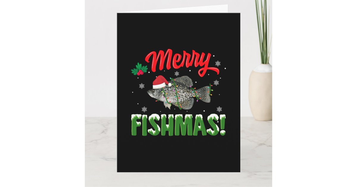 Merry Fishmas Christmas Fish lover Card | Zazzle